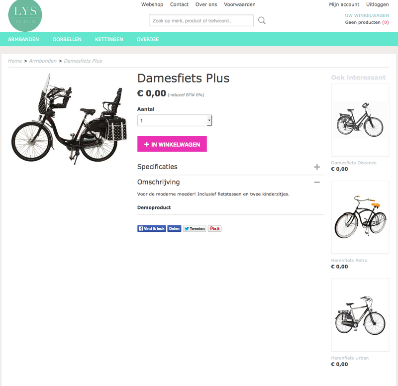 Producten aanmaken en wijzigen